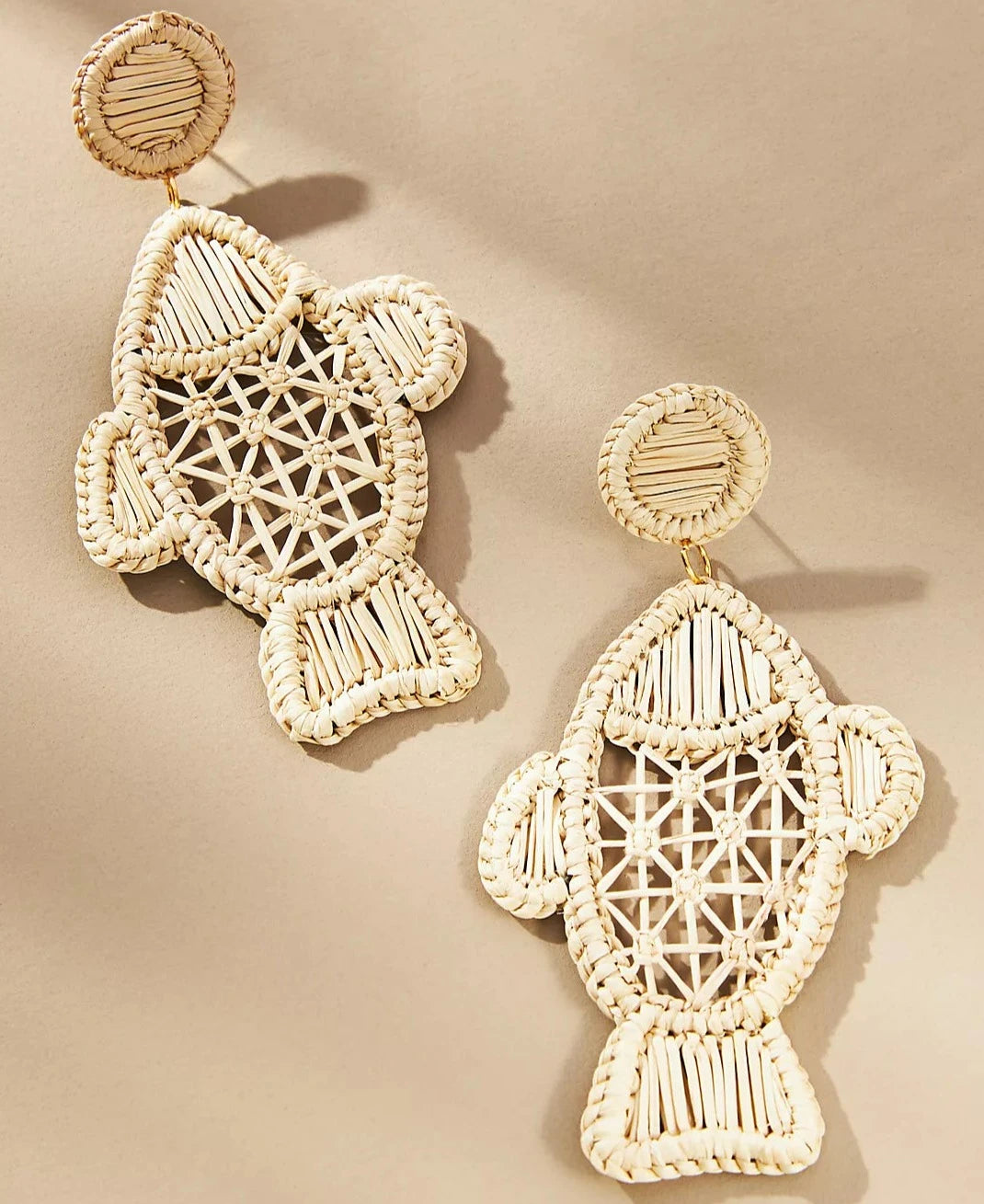 Rattan Fish Drops | Neely Phelan